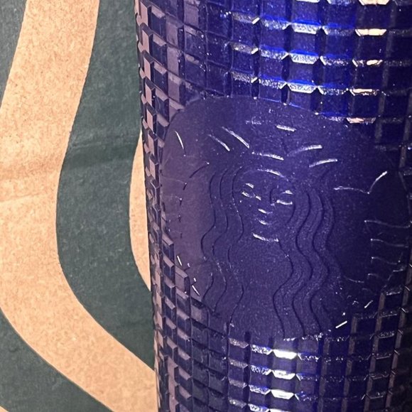 Starbucks Kitchen Starbucks 223 Cobalt Grid Cup 24 Oz A Blend Of